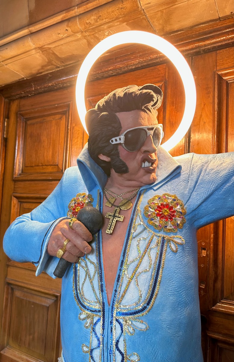 Sculpture: Queen Victoria and St Elvis – Jude Tulloch Art